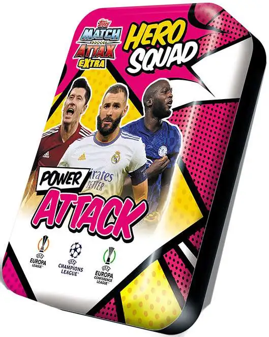 UEFA Match Attax Extra 2021-22 Soccer Season Power Attack Mega Tin ...