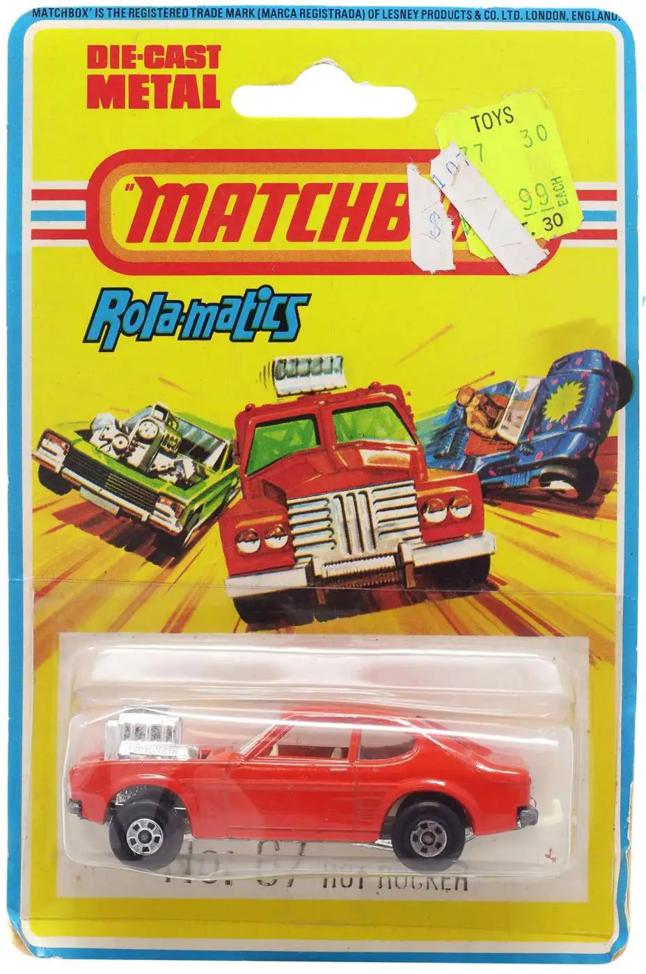 Matchbox Rola-Matics No 67 Hot Rocker Diecast Vehicle Lesney Products ...