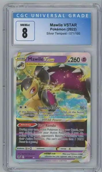 Pokemon Silver Tempest Mawile VSTAR Full Art Graded Card 71 CGC 8 Wizards of the Coast - ToyWiz