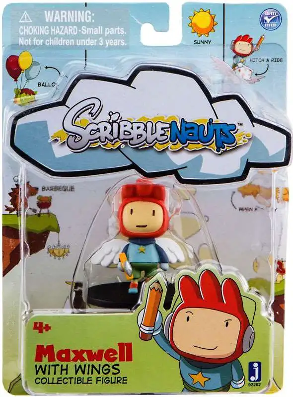 Scribblenauts Maxwell 2 Mini Figure With Wings, Loose Jazwares - ToyWiz