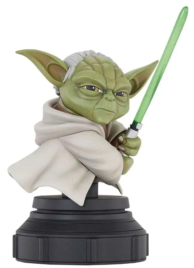 Star Wars Clone Wars Star Wars Animated Yoda 5 Mini Bust Gentle Giant ...