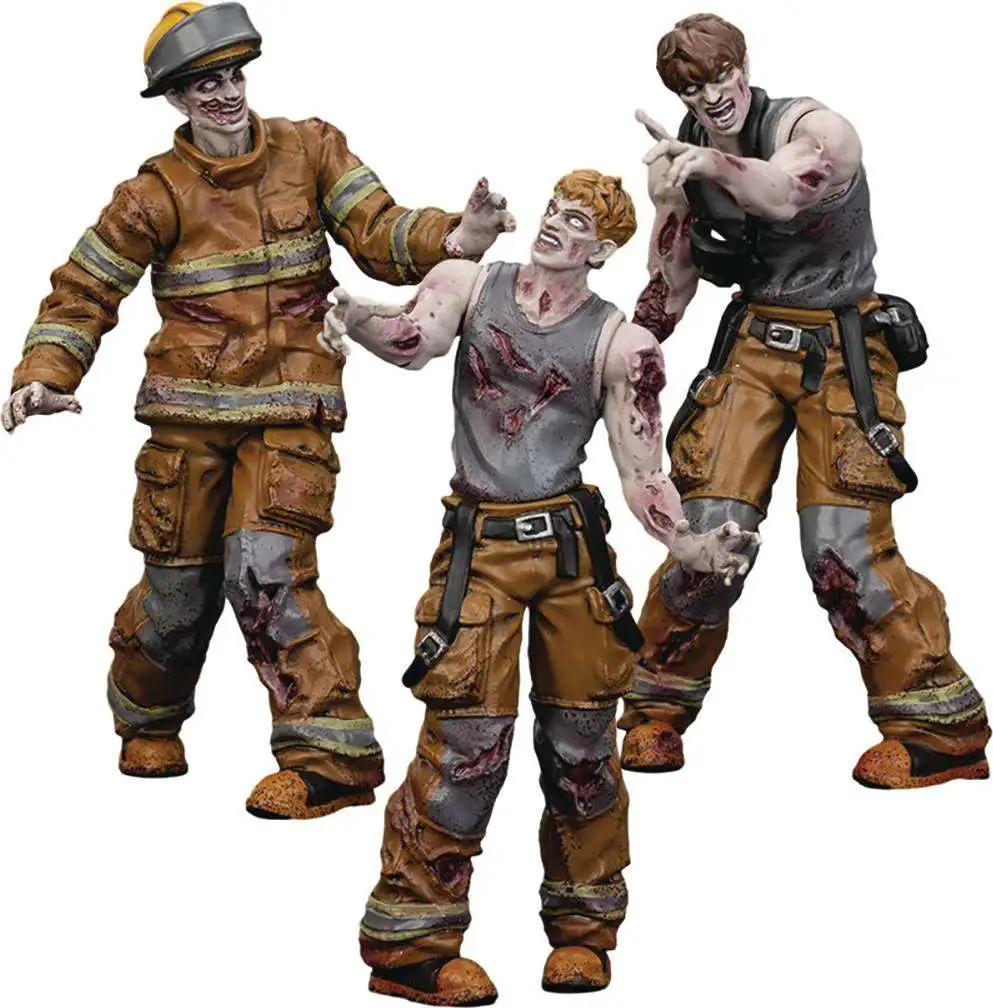 Dark Source Firefighter Zombies 125 Action Figure 3-Pack Joy Toy - ToyWiz
