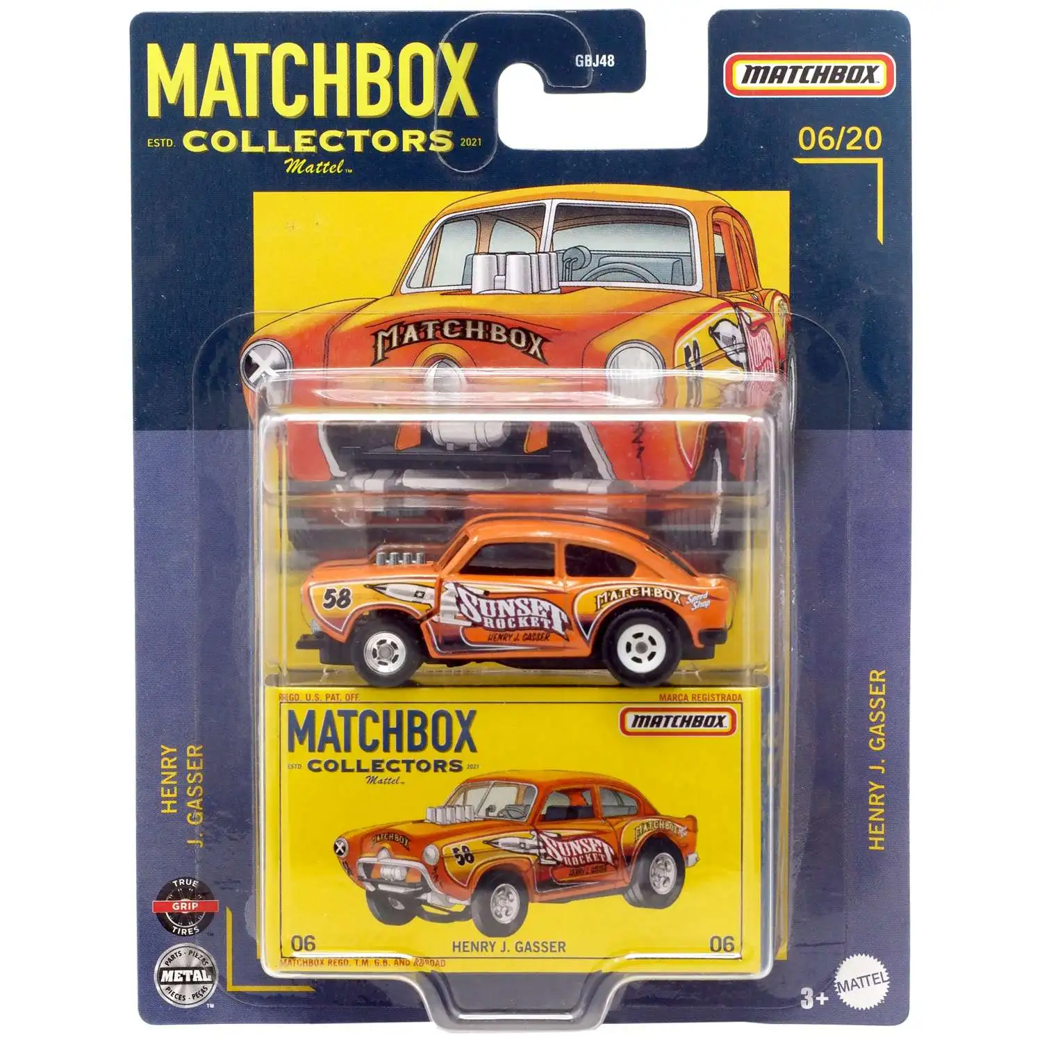 Matchbox Matchbox Collectors Henry J. Gasser Diecast Vehicle Mattel ...
