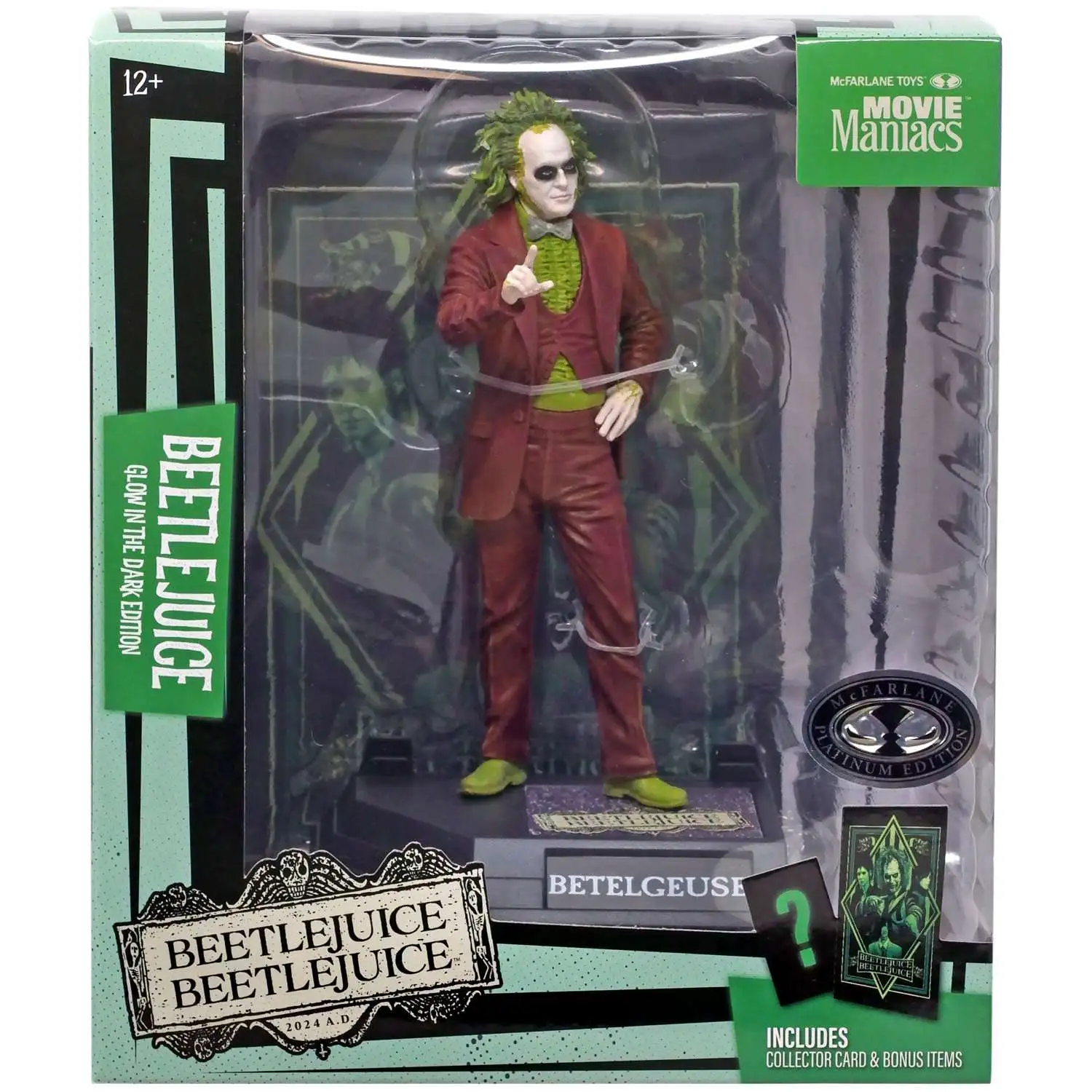 McFarlane Toys Beetlejuice Movie Maniacs Beetlejuice 6 Posed Figure ...