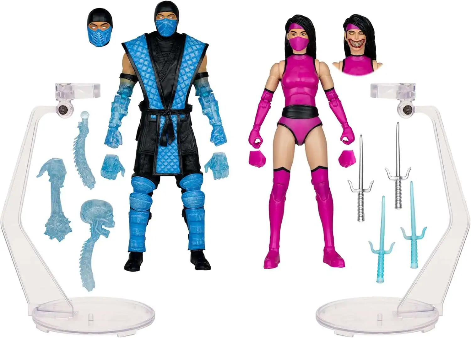 McFarlane Toys Mortal Kombat Klassic Sub-Zero vs. Mileena 7 Action ...