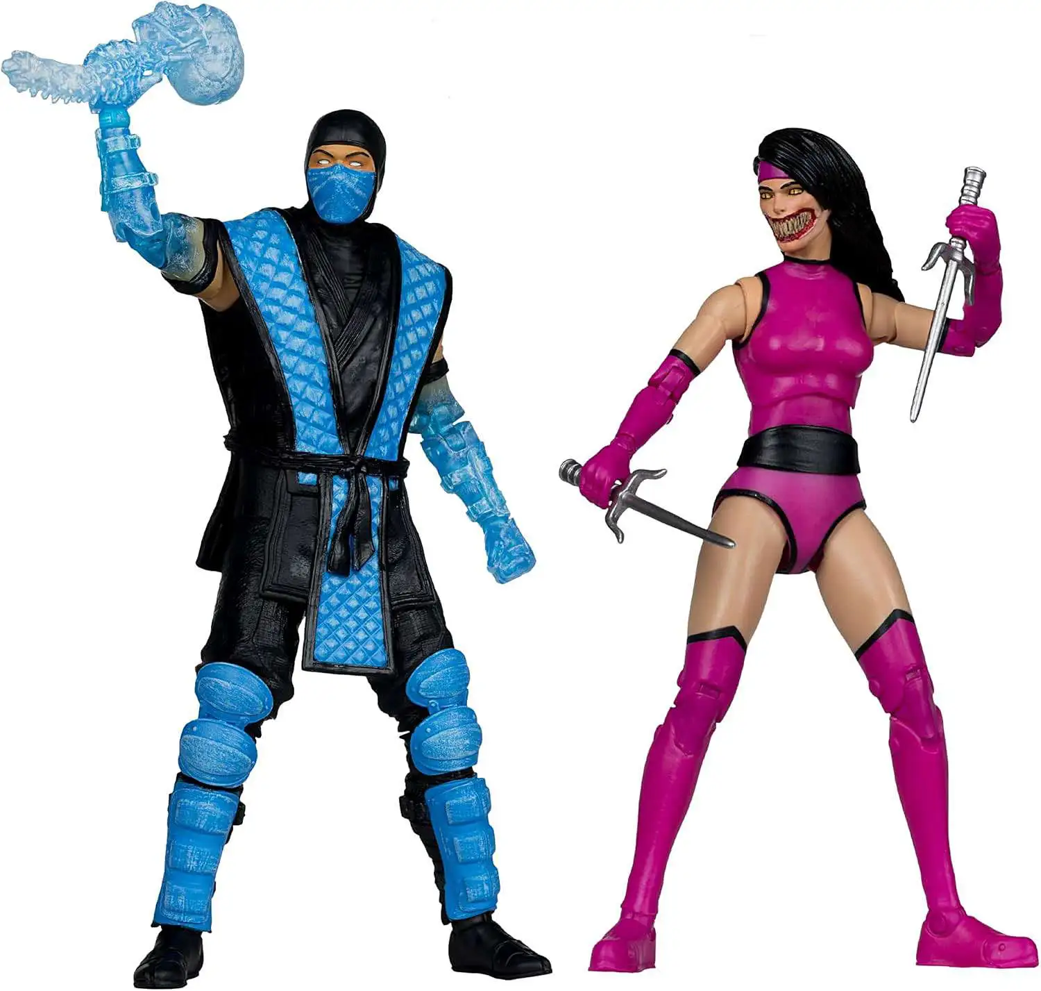 McFarlane Toys Mortal Kombat Klassic Sub-Zero vs. Mileena 7 Action ...