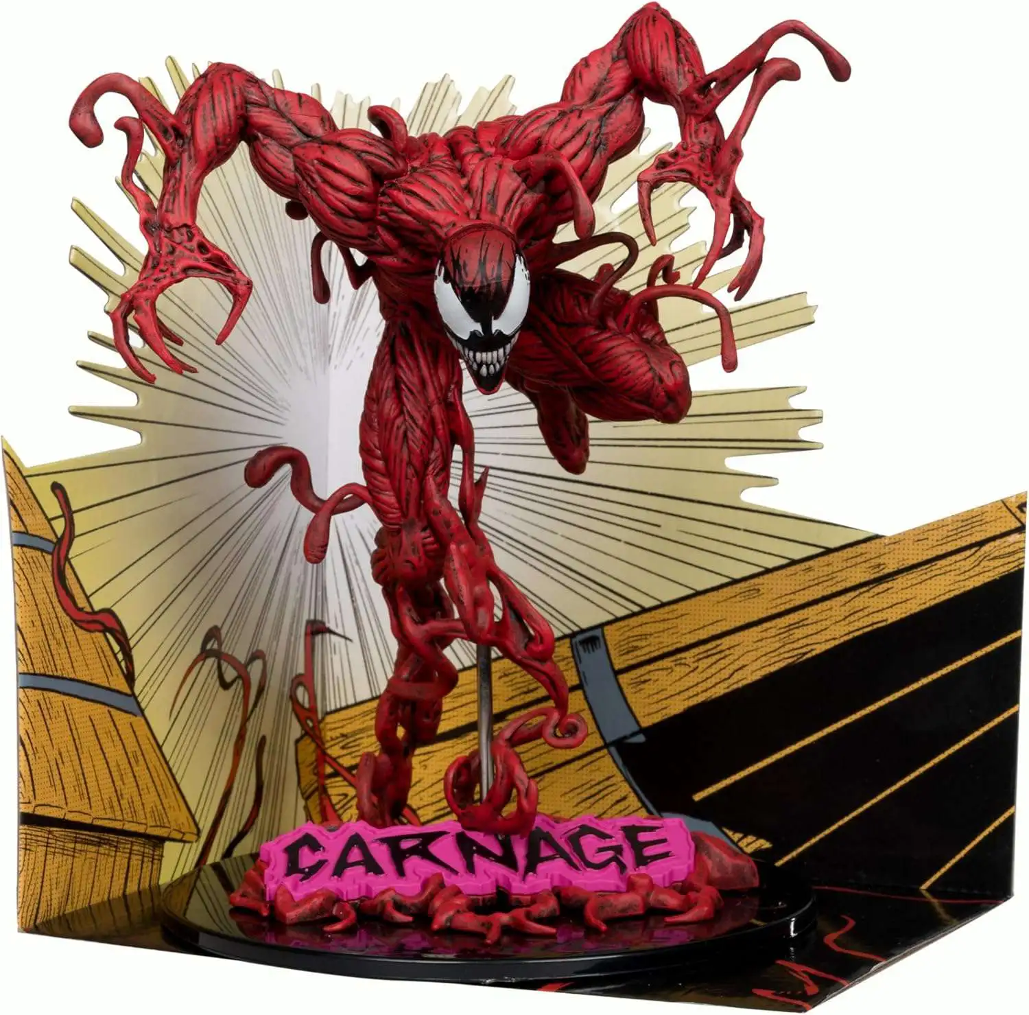 McFarlane Toys Marvel Carnage 110 Posed Figure with Scene The Amazing Spider-Man 362 - ToyWiz