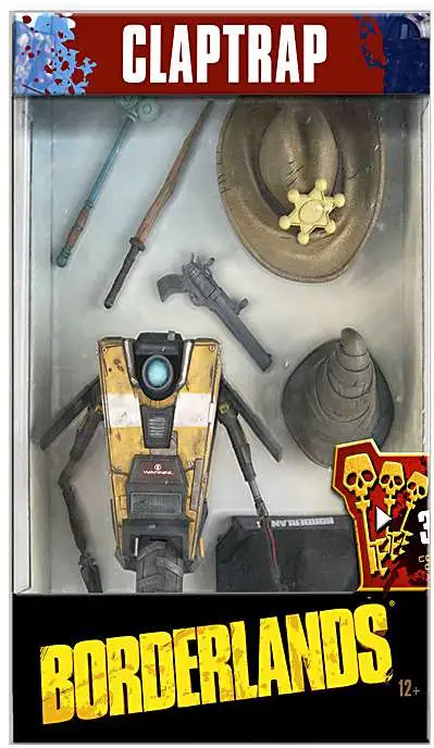 McFarlane Toys Borderlands Claptrap Deluxe Action Figure Boxed Set Comes with ULC Code - ToyWiz