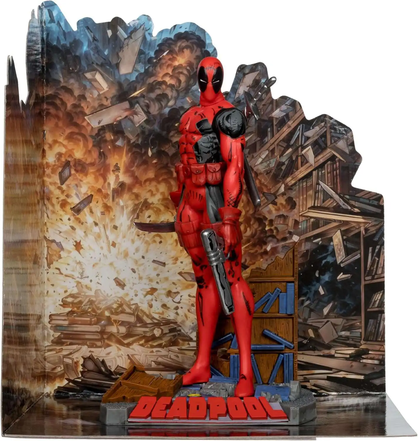 McFarlane Toys Marvel Deadpool 110 Posed Figure with Scene New Mutants ...