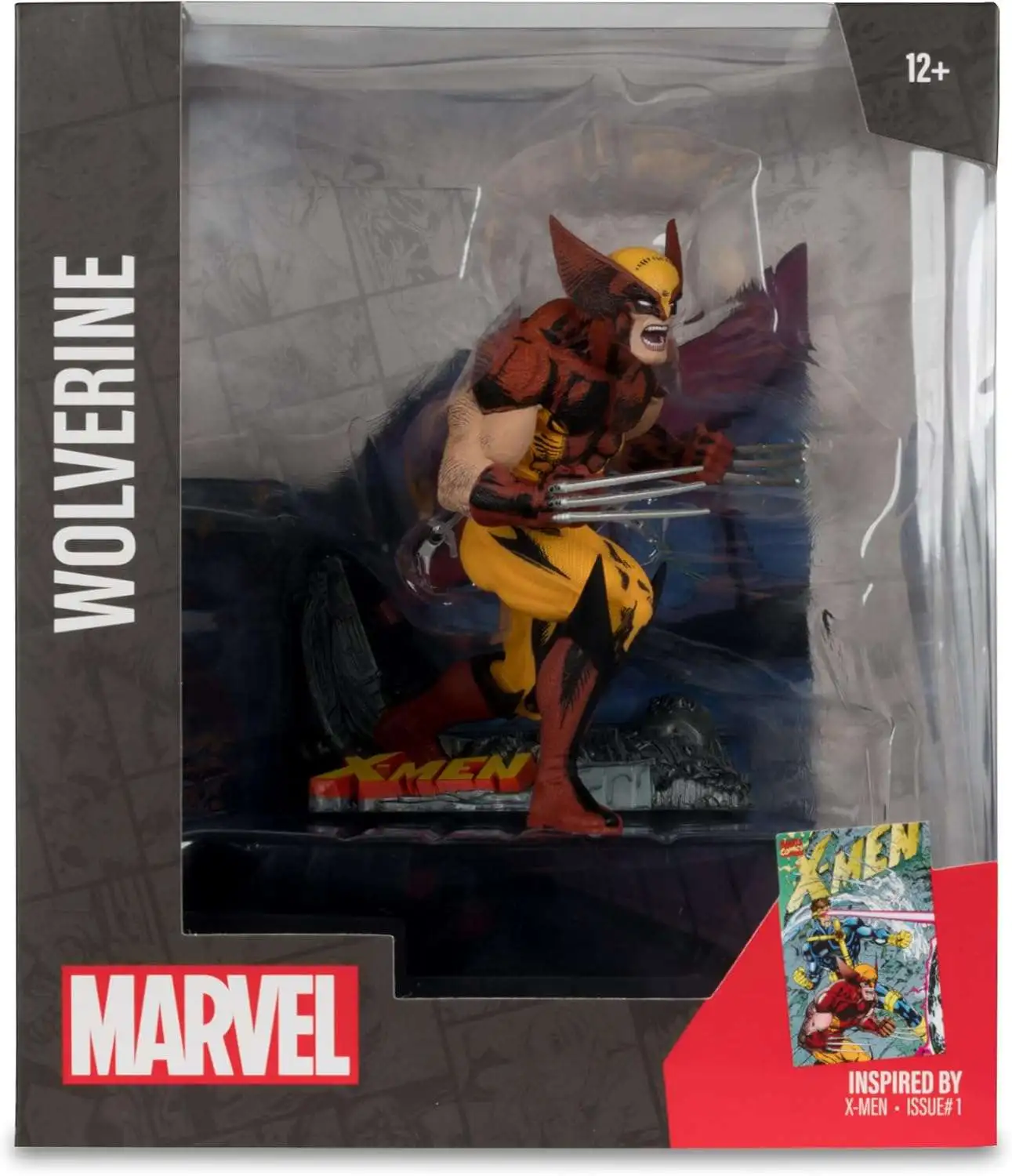 McFarlane Toys Marvel Wolverine 110 Posed Figure with Scene X-Men 1 ...