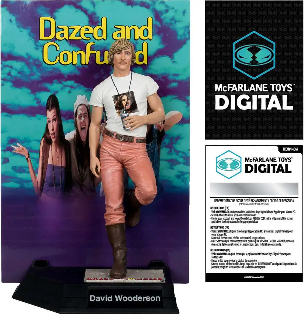 McFarlane Toys Dazed and Confused NBC Universal David Wooderson Exclusive 6 Posed Figure with ...