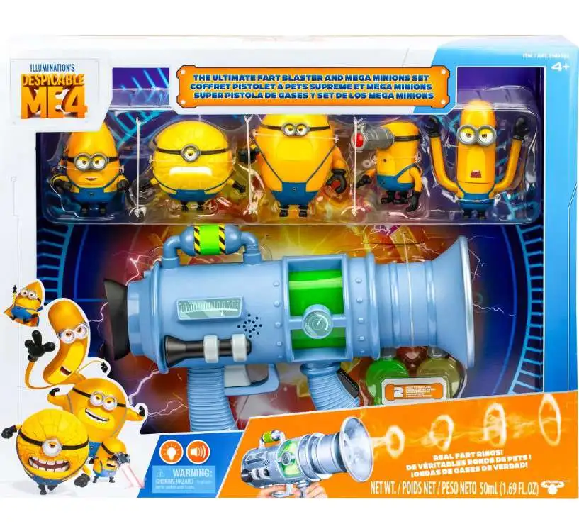 Despicable Me 4 Ultimate Fart Blaster Mega Minions Set Exclusive Toy ...