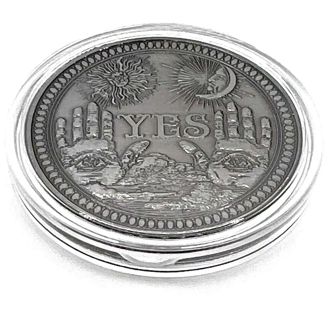 Dungeons Dragons Yes No 1.6 Metal Decision Coin - ToyWiz