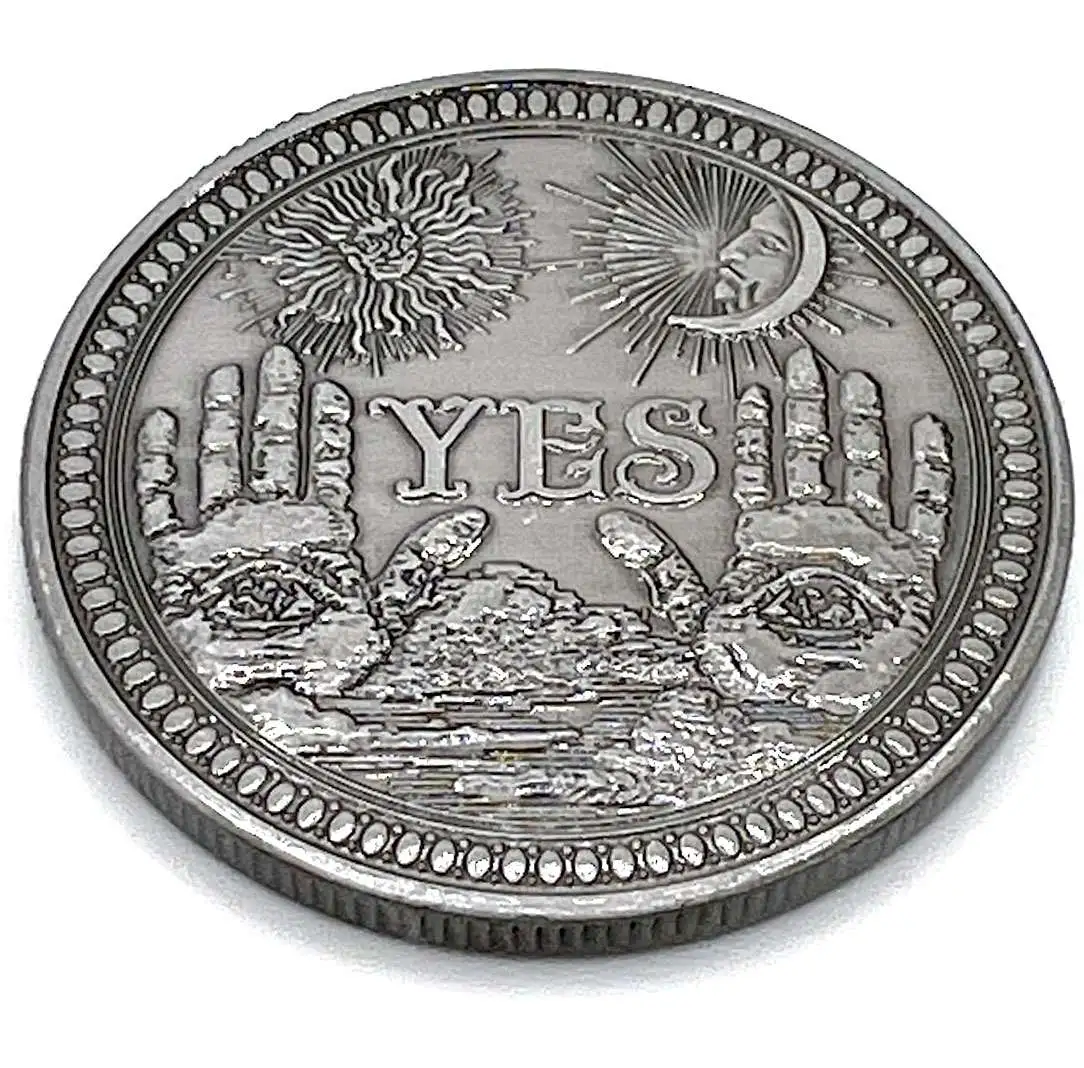 Dungeons Dragons Yes No 1.6 Metal Decision Coin - ToyWiz