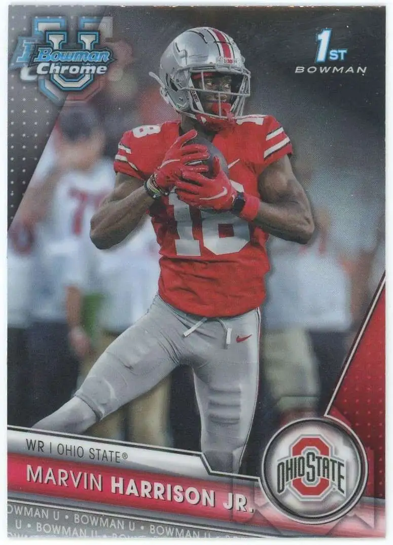 NFL 2023 Bowman Chrome U Single Card Marvin Harrison Jr. 100 Rookie ...
