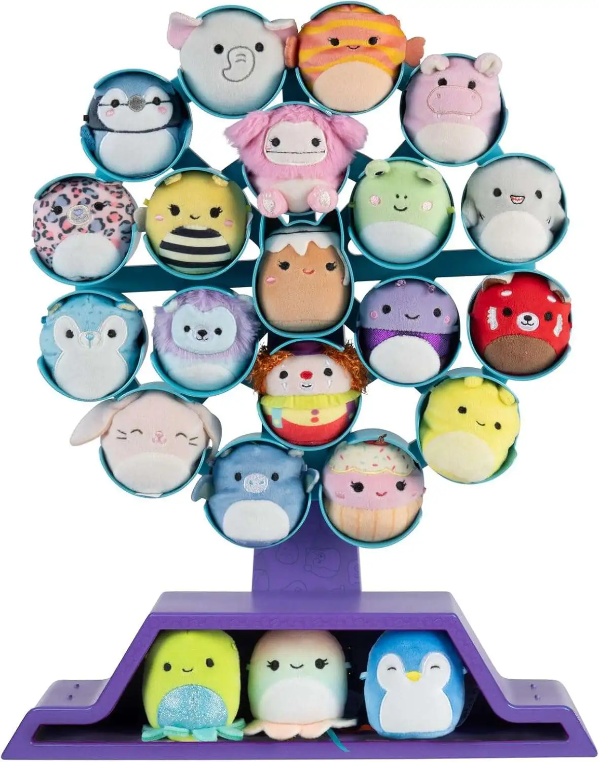 Squishmallows Micromallows Ferris Wheel Exclusive 2.5 Display Includes ...