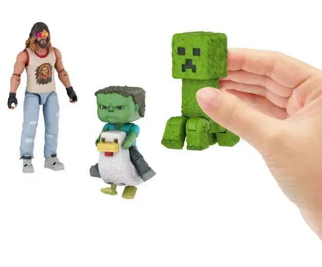 A Minecraft Movie Garrett, Creeper, Zombie Chicken Exclusive 4 Action ...