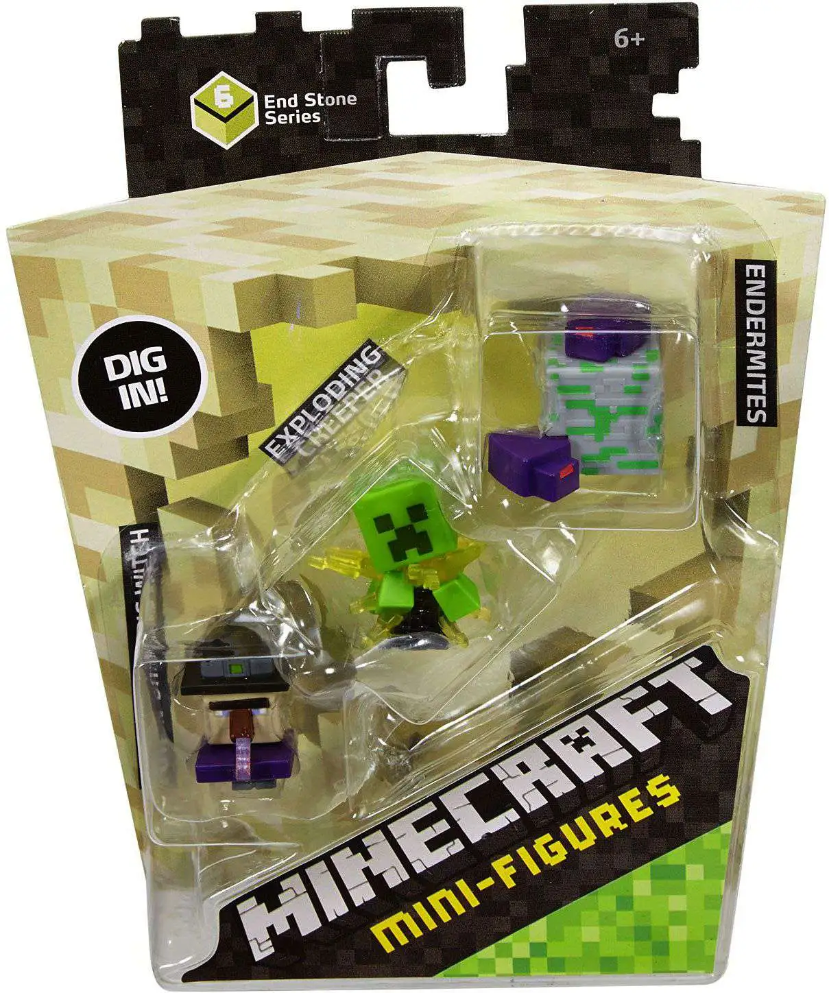 Minecraft End Stone Series 6 Potion Drinking Witch, Exploding Creeper ...