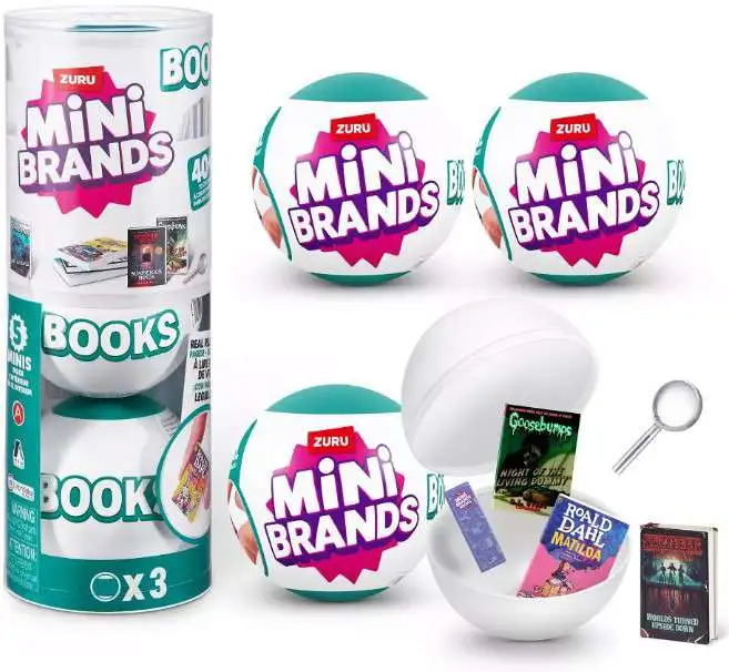5 Surprise Mini Brands BOOKS Series 1 LOT of 3 Mystery Packs Zuru Toys ...