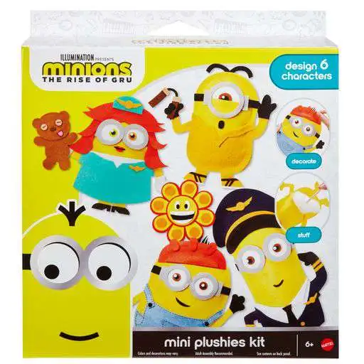Despicable Me Minions The Rise of Gru Mini Plushies Kit Design 6 ...