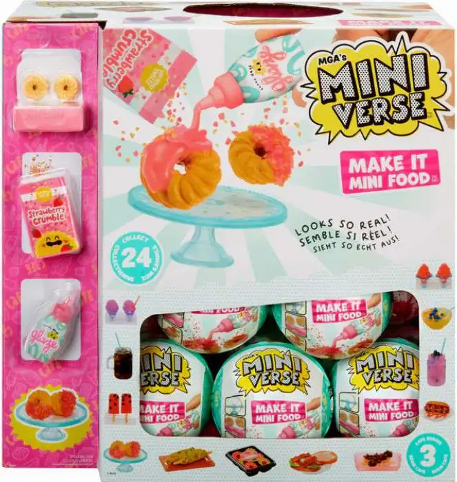 Miniverse Make It Mini Food CAFE Series 3 Wave B Mystery Box 24 Packs MGA Entertainment - ToyWiz
