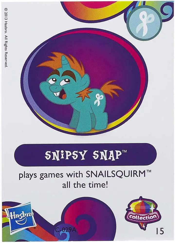 My Little Pony Friendship is Magic Series 9 Snipsy Snap 2.5 PVC Figure ...