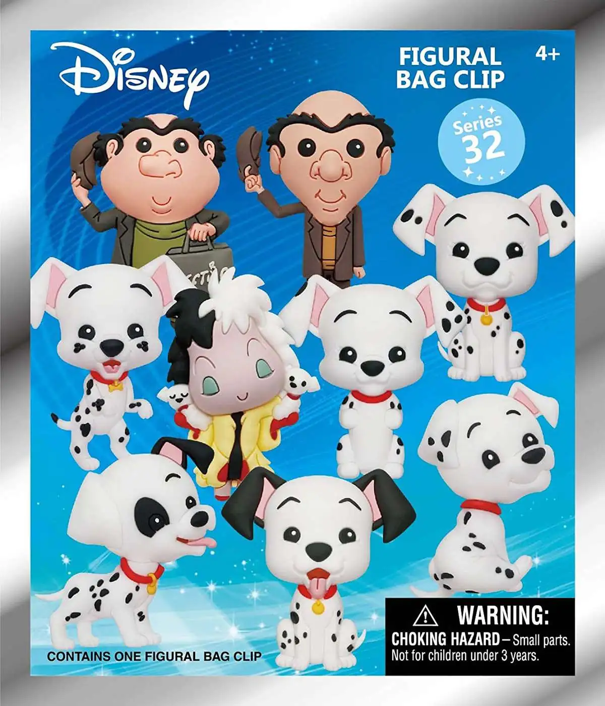 Disney 3D Figural Keyring Series 32 101 Dalmatians Mystery Box 24 Packs ...