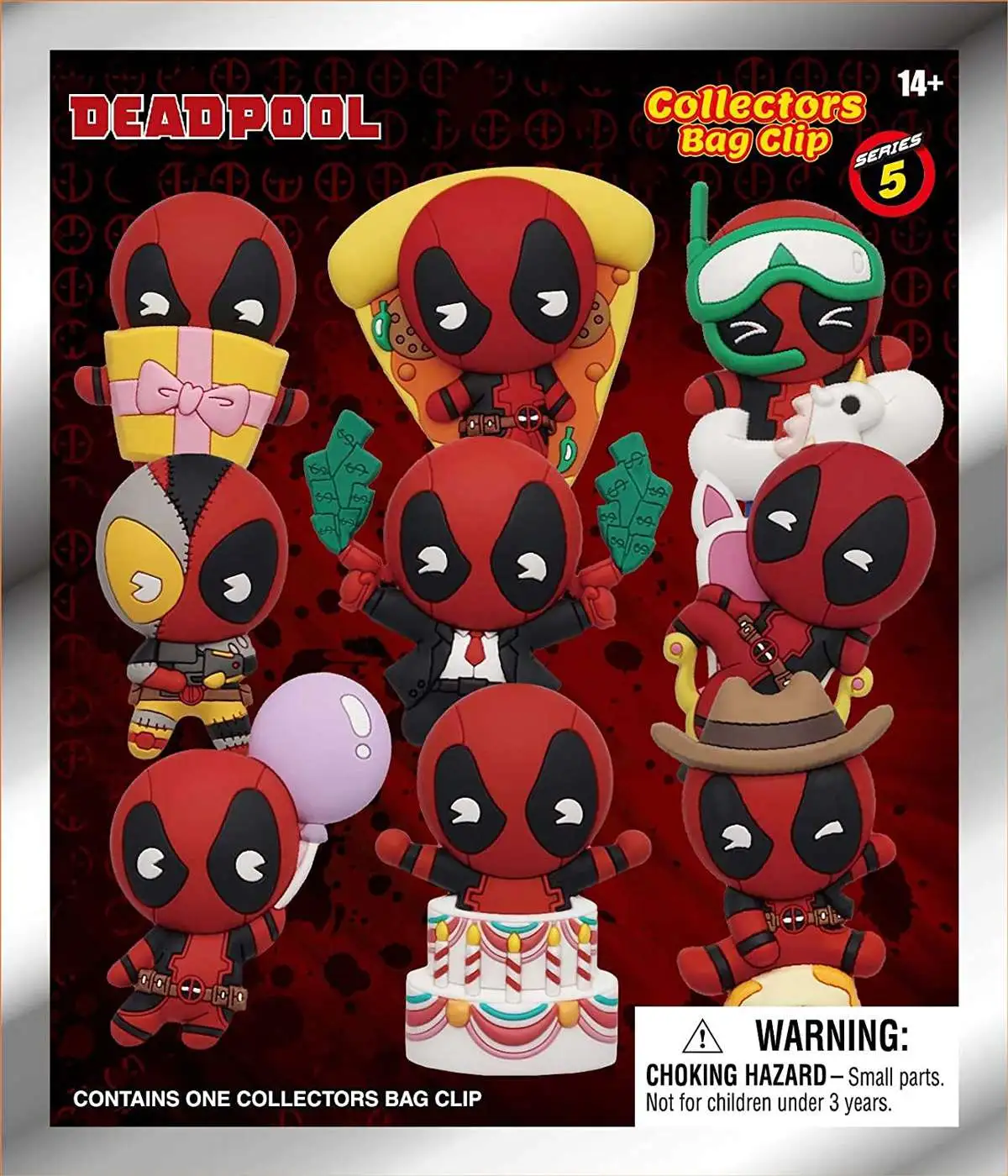 Marvel 3D Figural Keyring Deadpool Series 5 Mystery Box 24 Packs ...