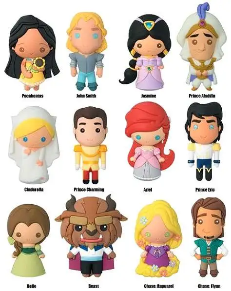 Disney 3D Figural Keyring Disney Series 14 Mystery Pack 1 RANDOM Figure ...