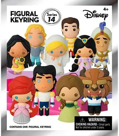 Disney 3D Figural Keyring Disney Series 14 Mystery Pack 1 RANDOM Figure ...