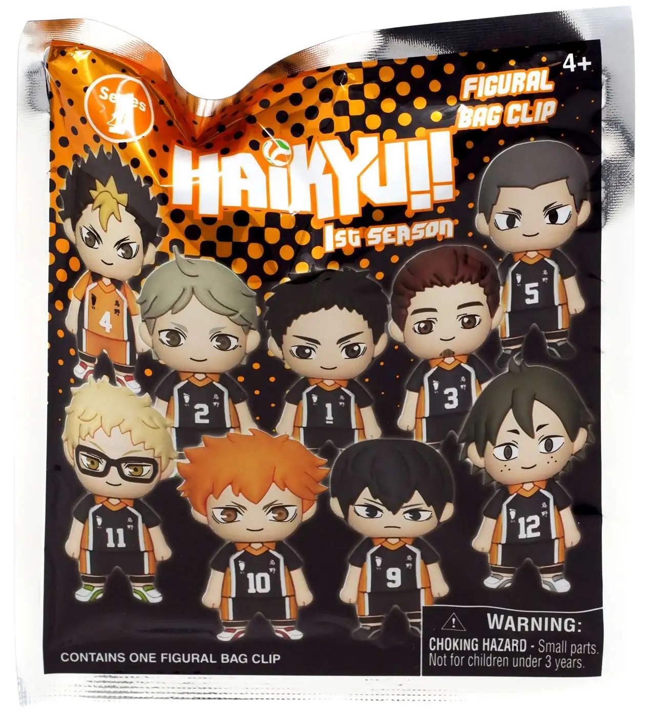 Haikyu 3D Figural Foam Bag Clip Series 1 Haikyu Mystery Box 24 Packs ...
