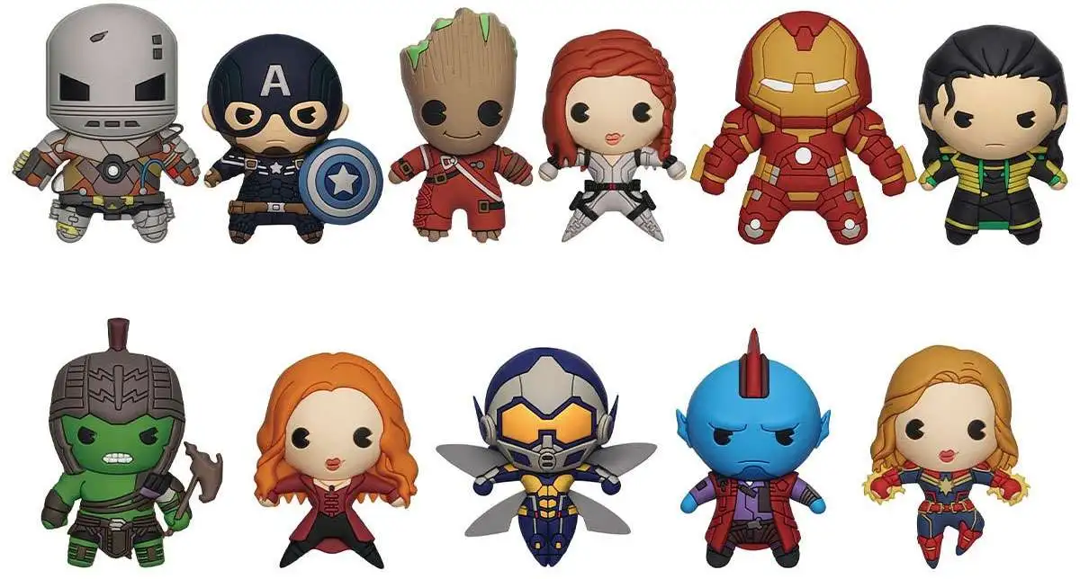 Marvel 3D Figural Keyring Infinity Saga Mystery Box 24 Packs Monogram ...