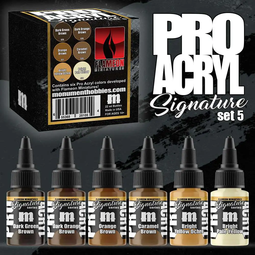 Monument Hobbies Pro Acryl Signature Series Flameon Miniatures Paint ...
