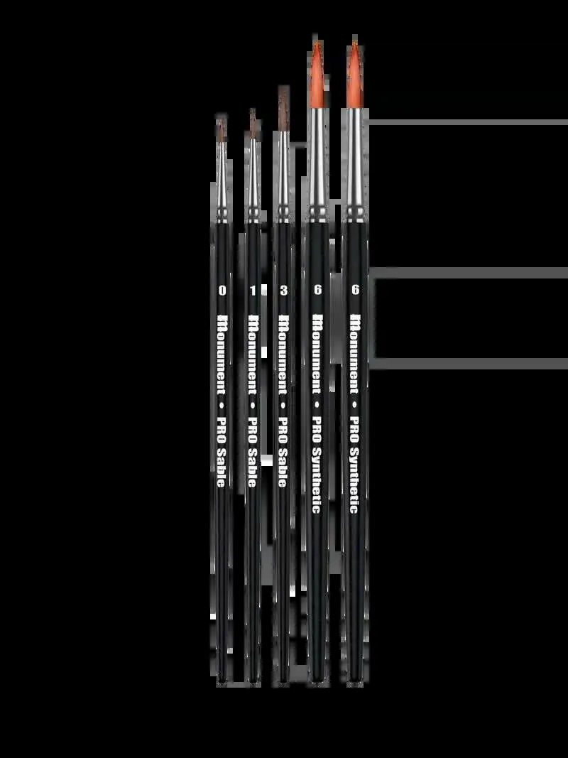 Monument Hobbies Sam Lenz Paint Brush Set - ToyWiz