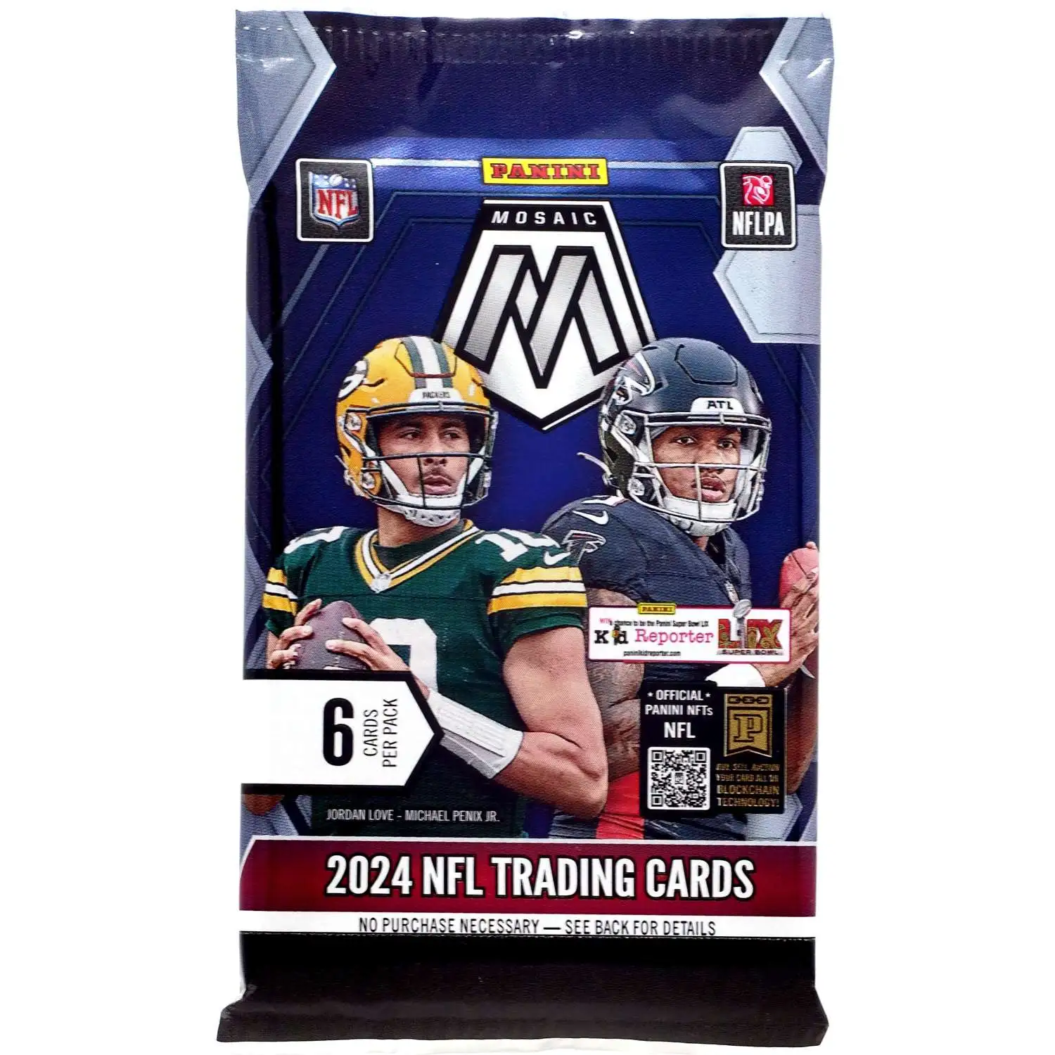 NFL Panini 2024 Mosaic Football Trading Card BLASTER Pack 6 Cards - ToyWiz