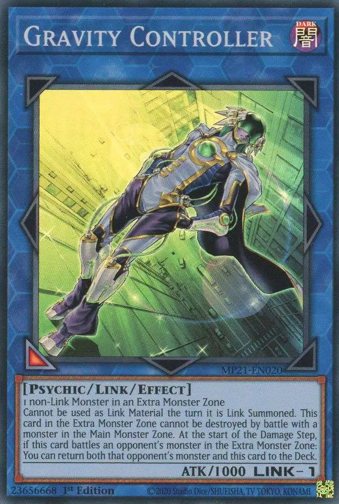 YuGiOh 2021 Tin of Ancient Battles Single Card Super Rare Gravity Controller MP21-EN020 - ToyWiz