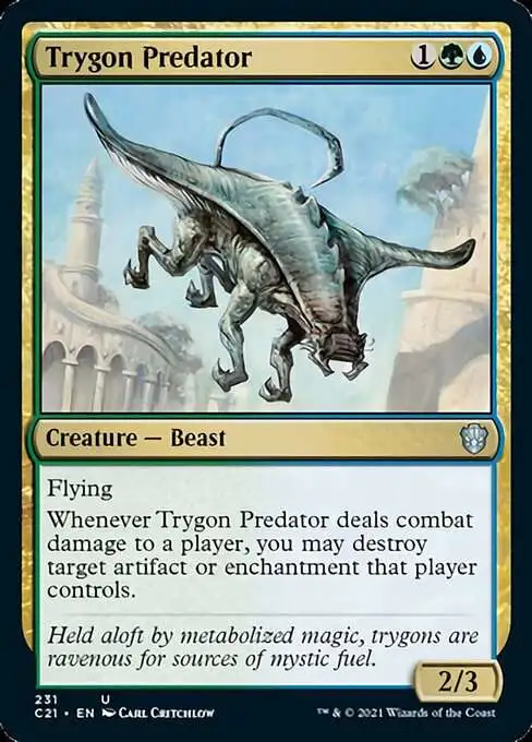 Magic The Gathering Commander 2021 Single Card Uncommon Trygon Predator ...