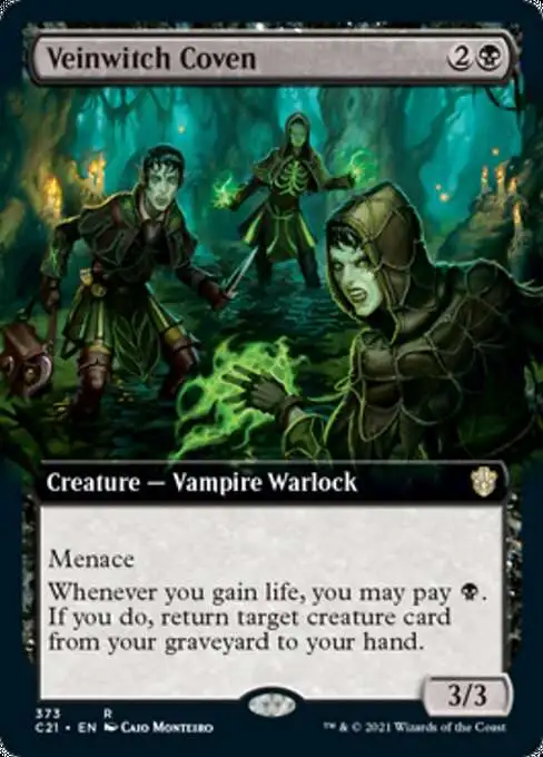 Magic The Gathering Commander 2021 Single Card Rare Veinwitch Coven 373 ...