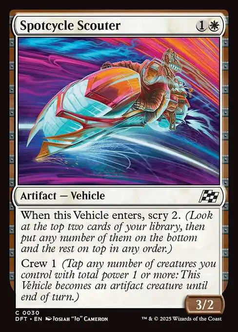 Magic The Gathering Aetherdrift Single Card Common Spotcycle Scouter 30 FOIL - ToyWiz
