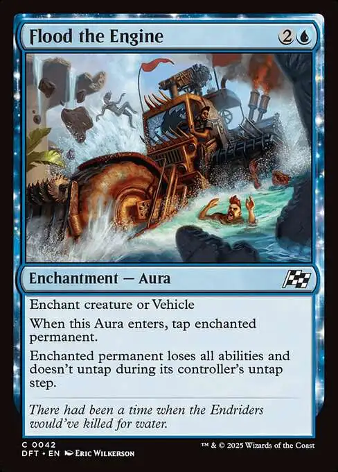 Magic The Gathering Aetherdrift Single Card Common Flood the Engine 42 ...