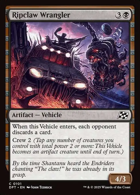 Magic The Gathering Aetherdrift Single Card Common Ripclaw Wrangler 101 FOIL - ToyWiz