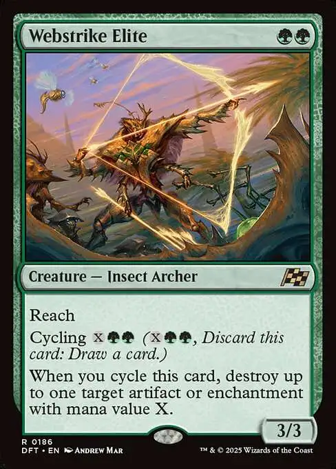 Magic The Gathering Aetherdrift Single Card Rare Webstrike Elite 186 ...