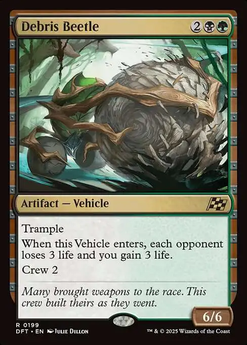Magic The Gathering Aetherdrift Single Card Rare Debris Beetle 199 - ToyWiz