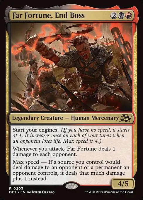 Magic The Gathering Aetherdrift Single Card Rare Far Fortune, End Boss ...