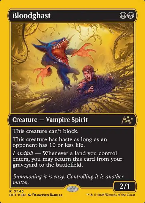 Magic The Gathering Aetherdrift Single Card Rare Bloodghast 445 First ...