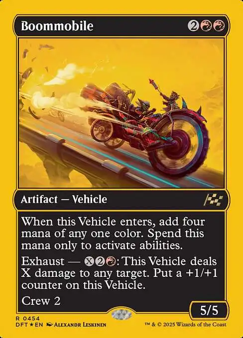 Magic The Gathering Aetherdrift Single Card Rare Boommobile 454 First ...