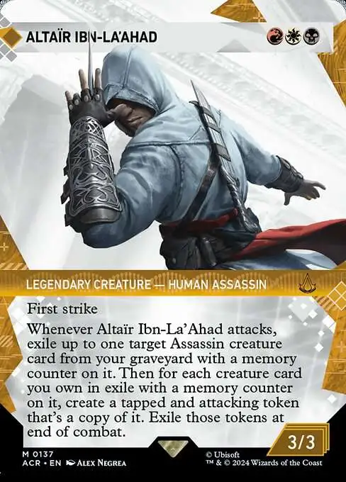 Magic The Gathering Assassins Creed Single Card Mythic Rare Altar Ibn-LaAhad 137 Showcase - ToyWiz