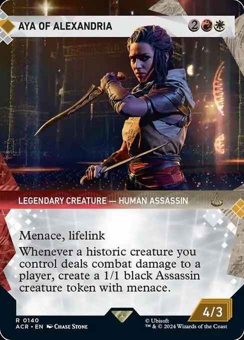 Magic The Gathering Assassins Creed Single Card Rare Aya of Alexandria 140 Showcase - ToyWiz