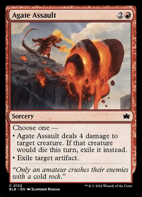 Magic The Gathering Bloomburrow Single Card Common Agate Assault 122 - ToyWiz