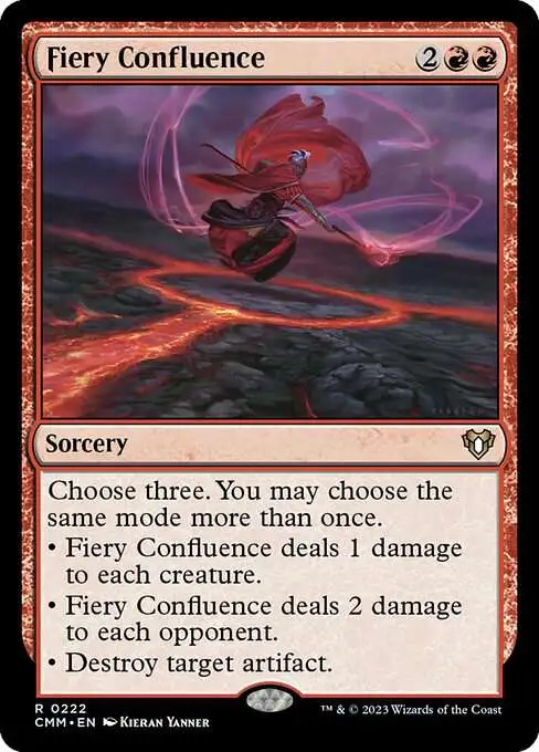 Magic The Gathering Commander Masters Single Card Rare Fiery Confluence ...